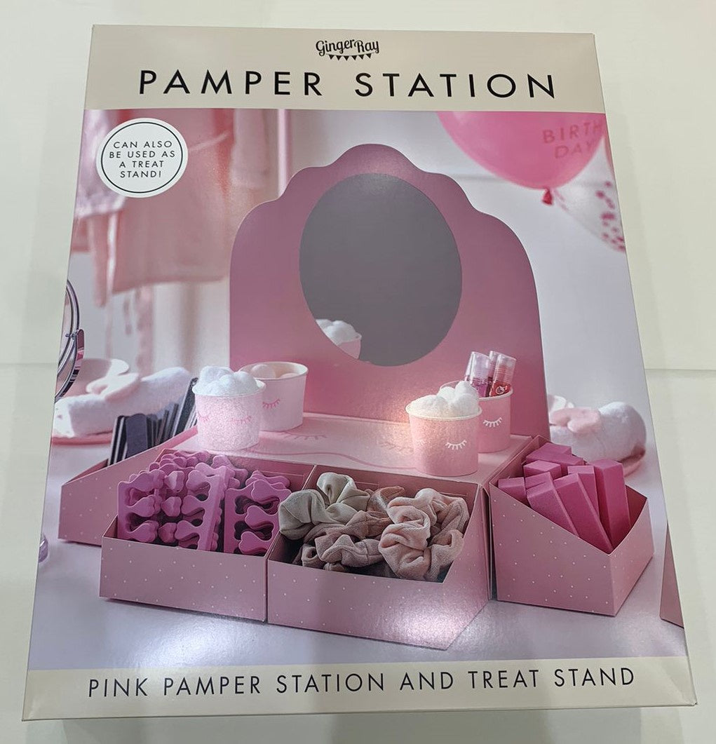 Pink Pamper Station and Treat Stand | Party Fever Oman