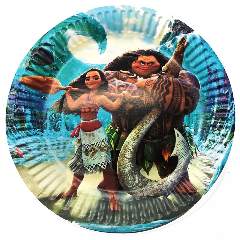 Moana Plates Deluxe | Party Fever Oman