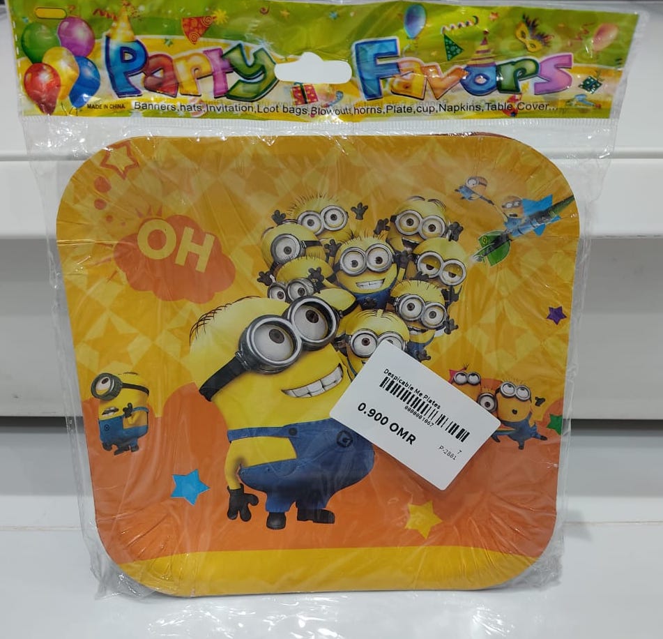 Despicable Me Plates | Party Fever Oman