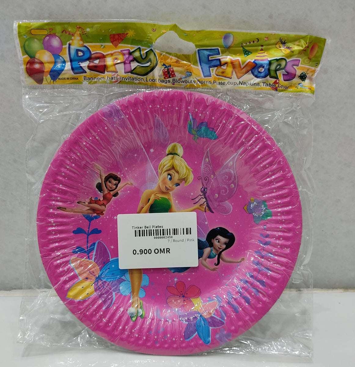 Tinker Bell Plates | Party Fever Oman